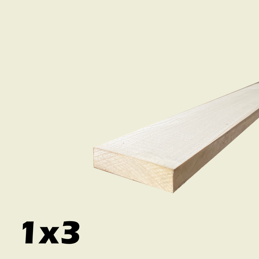 1″x3″ White Pine • Samaroo's Materials & General LTD