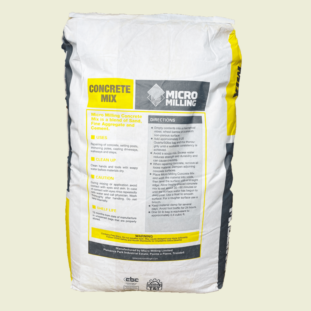 Micro Milling Concrete Mix 50lbs • Samaroo's Materials & General LTD