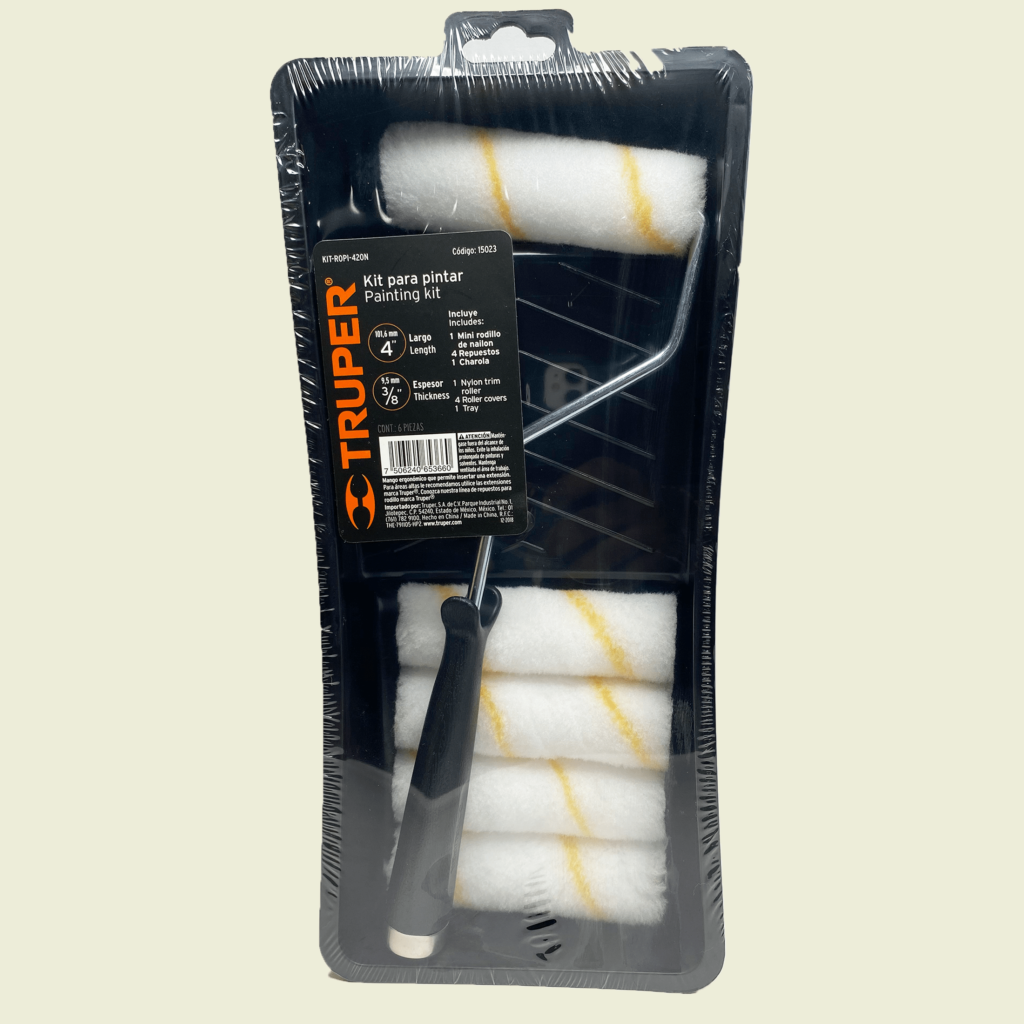 Truper Roller Brush Painting Kit 4″ • Samaroo's Materials & General LTD