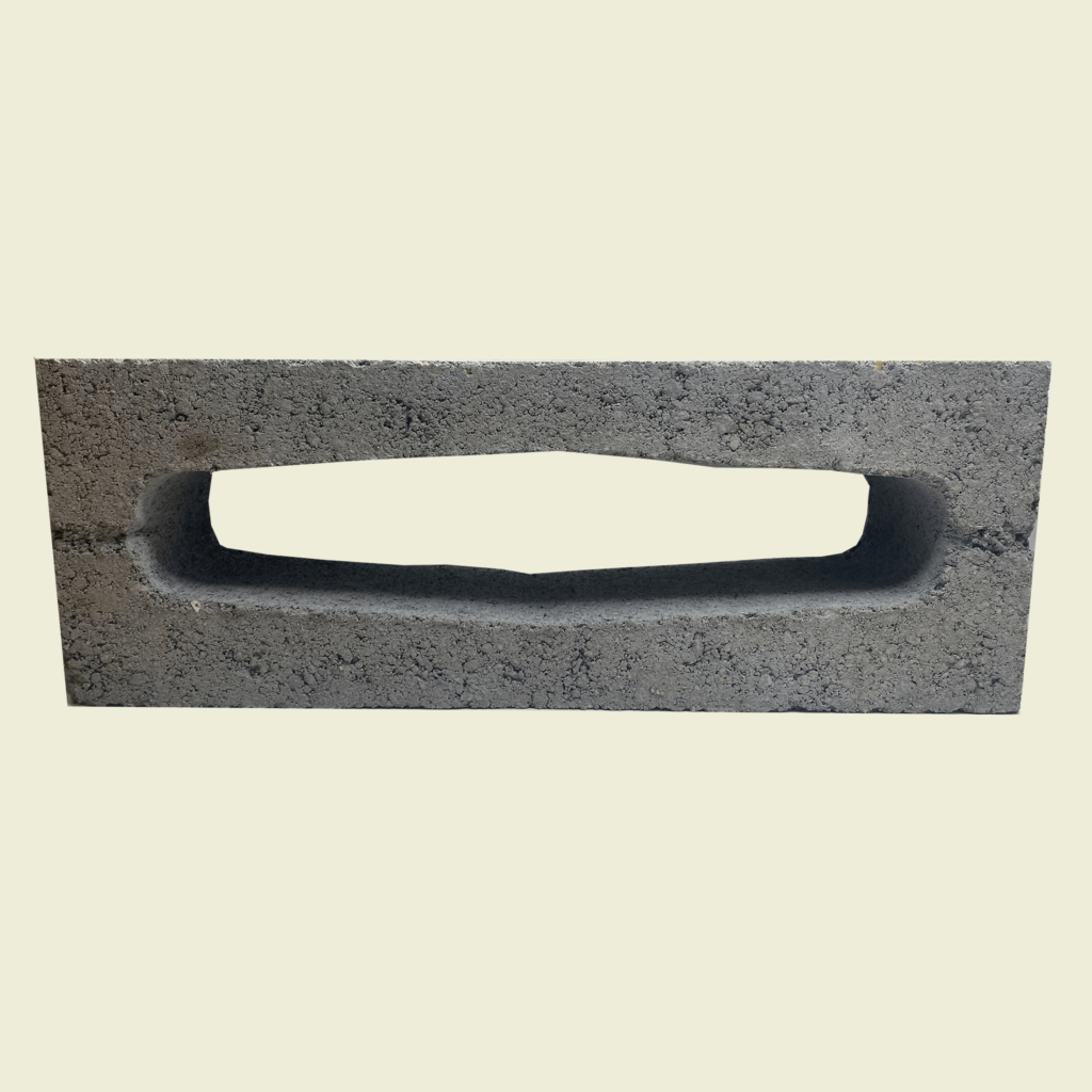 4″ x 6″ x 16″ Harlequin Oval Vent Block • Samaroo's Materials & General LTD