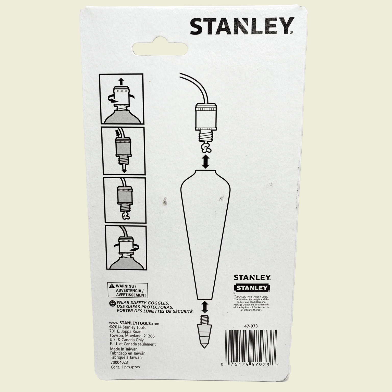Stanley 8oz Brass Plumb Bob • Samaroo's Materials & General LTD