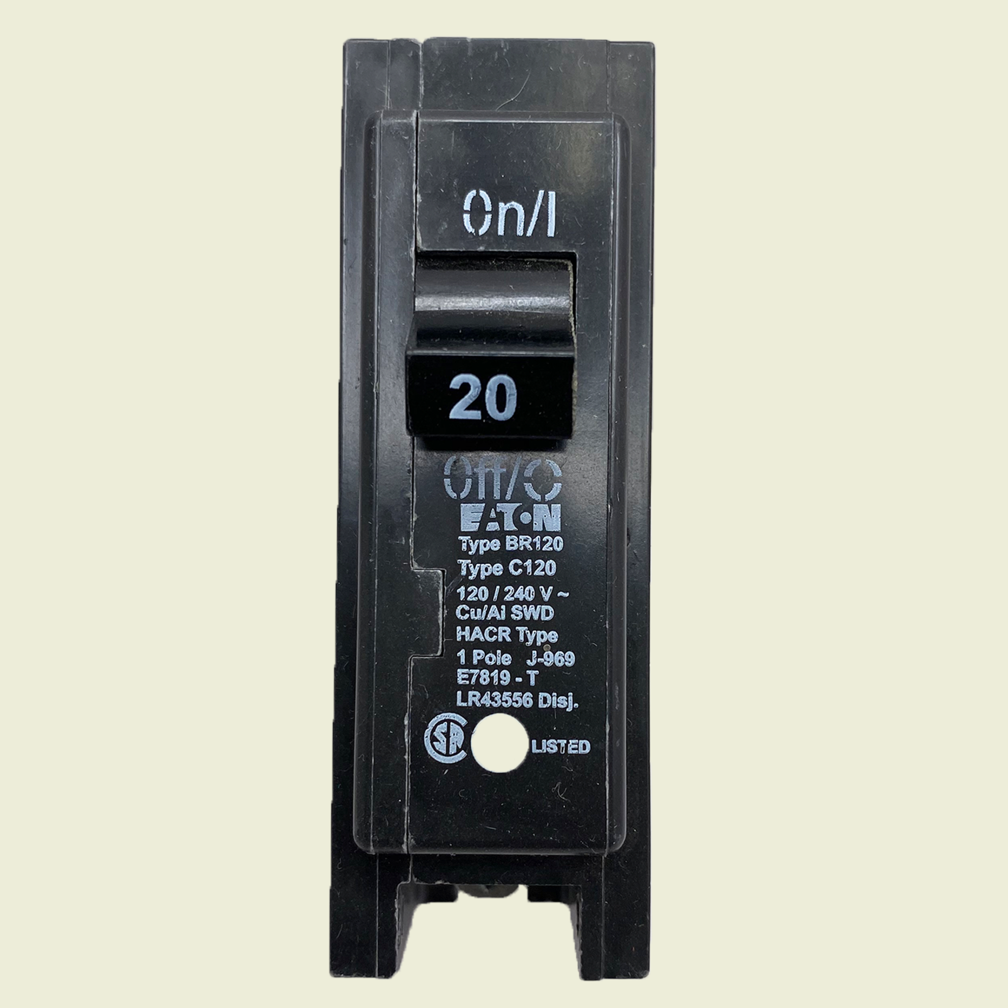 20A Single Pole Full Size Breaker • Samaroo's Materials & General LTD