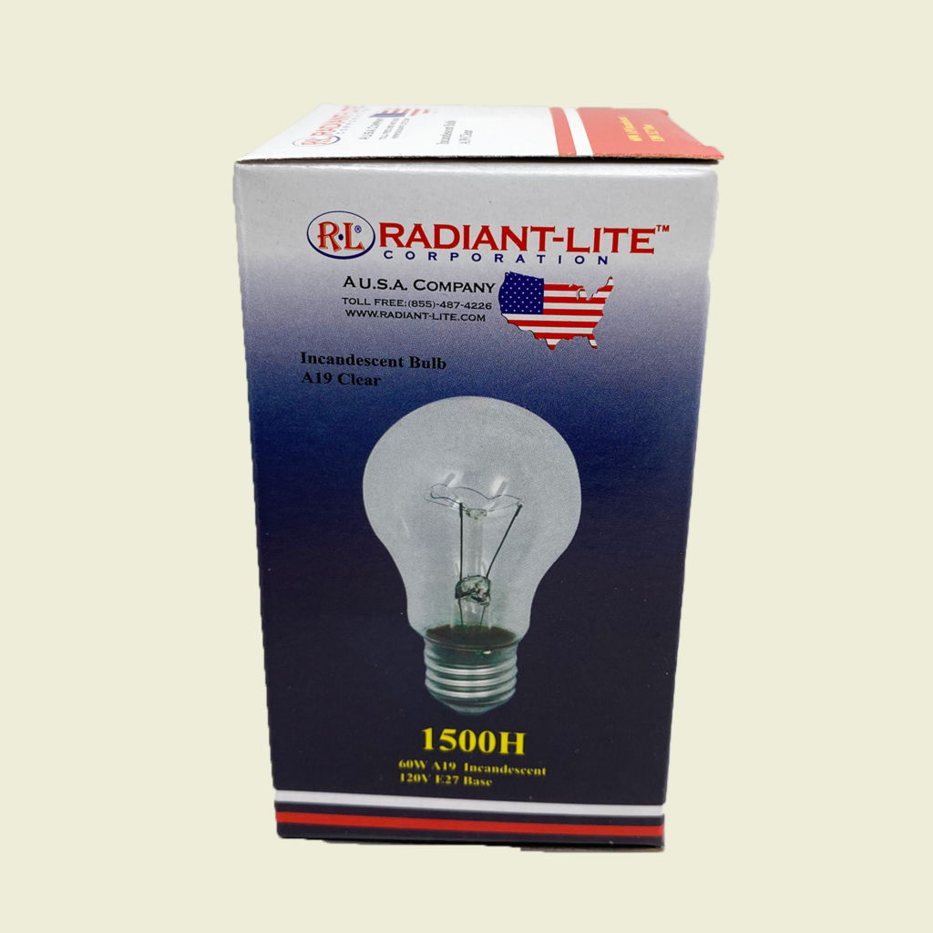 Radiant-Lite 60W Incandescent Bulb • Samaroo's Materials & General LTD