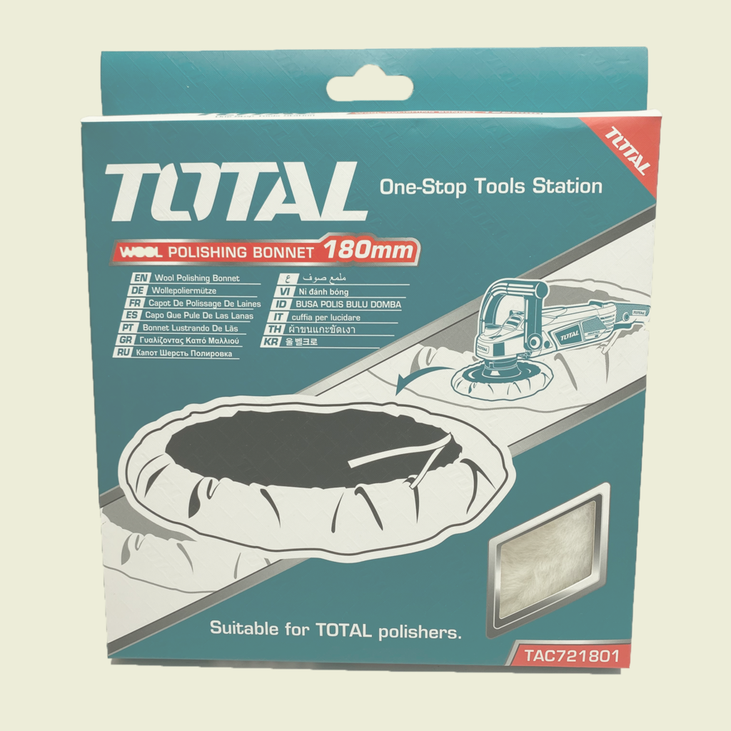 Total Wool Polishing Bonnet 180mm • Samaroo's Materials & General LTD