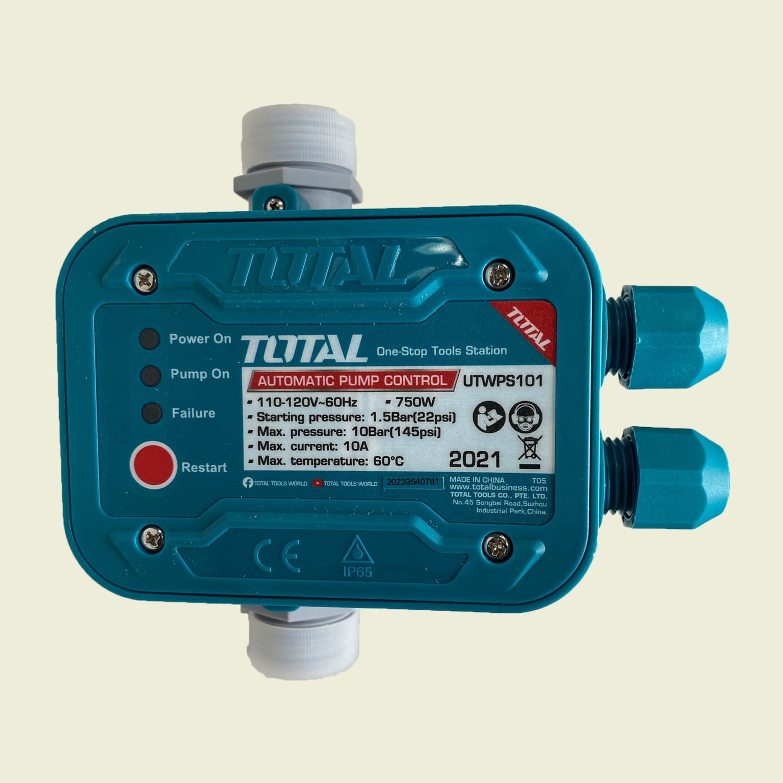 Total Automatic Pump Control Smart Head 10Bar • Samaroo's Materials ...