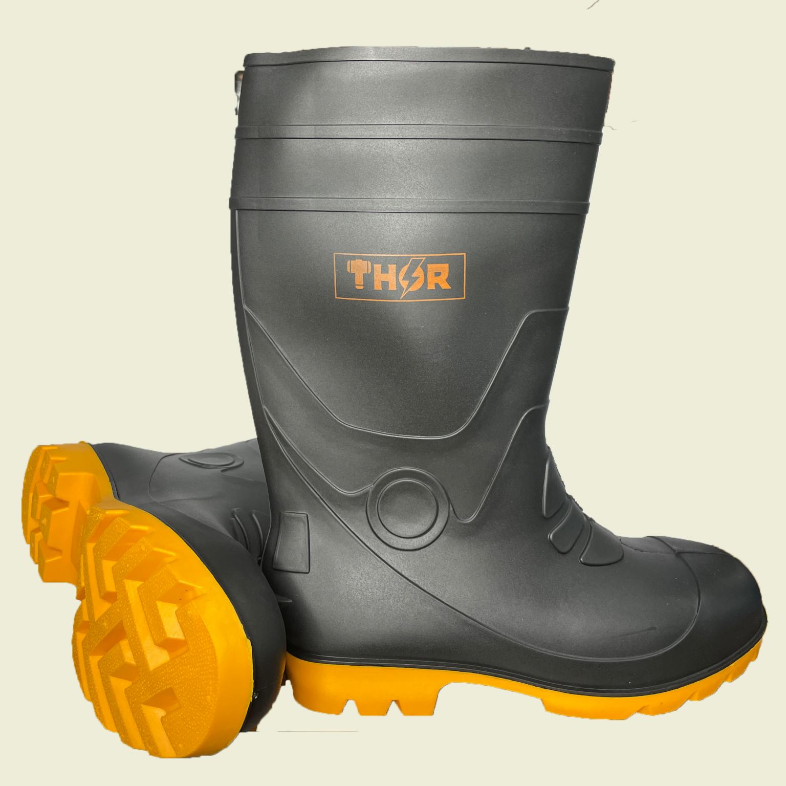 Thor Steel Toe Tall Boots Yellow • Samaroo's Materials & General LTD