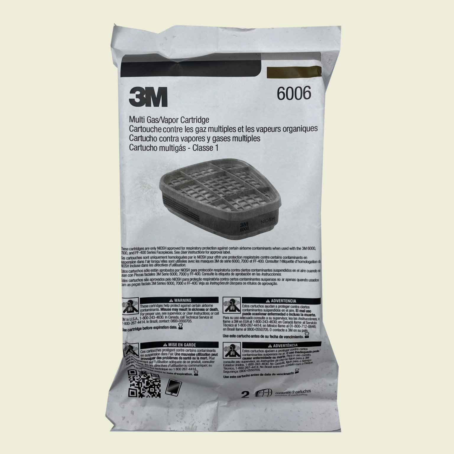 3M Multi Gas/Vapor Cartridge • Samaroo's Materials & General LTD