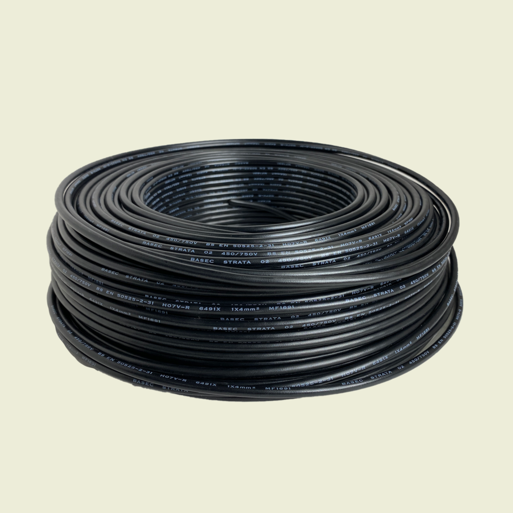 4.0 Black Single Core Wire • Samaroo's Materials & General LTD