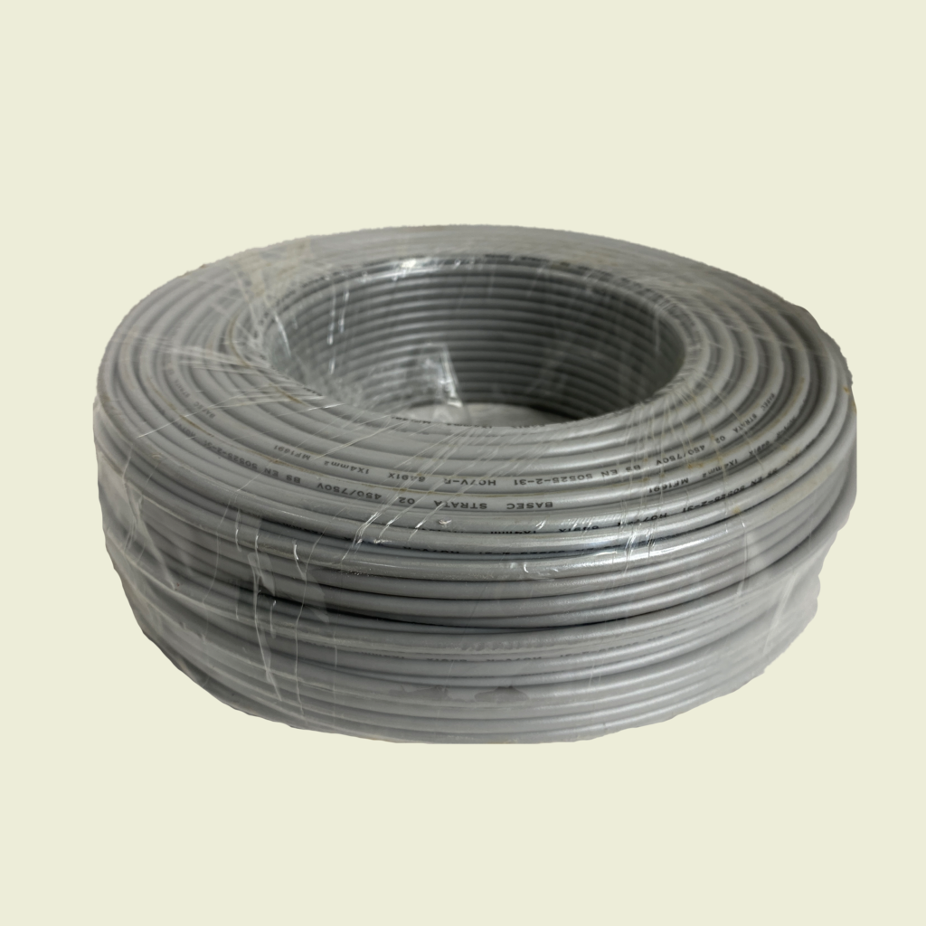 4.0mm Grey Single Core Wire • Samaroo's Materials & General LTD
