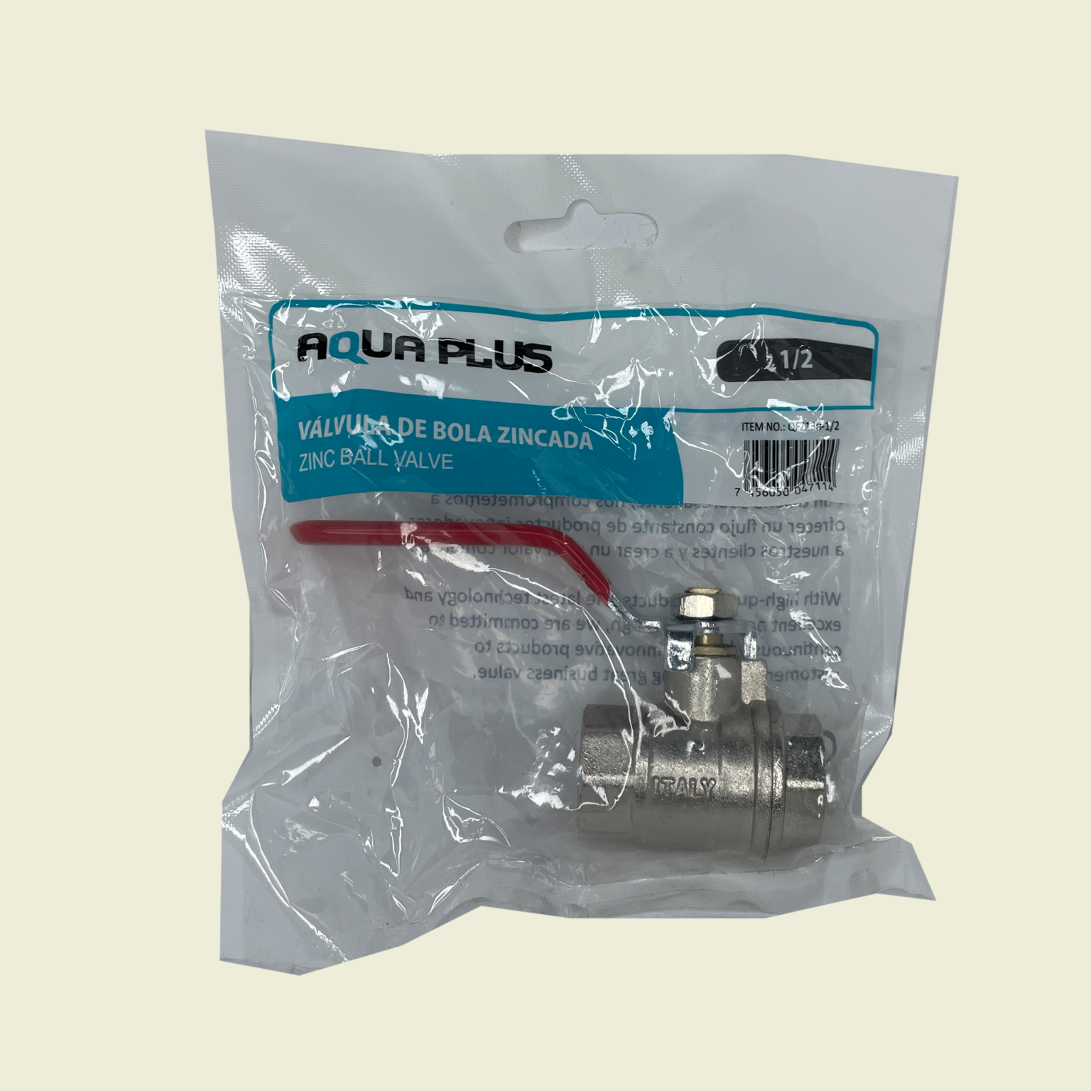 Aqua Plus Zinc Ball Valve ½” • Samaroo's Materials & General LTD
