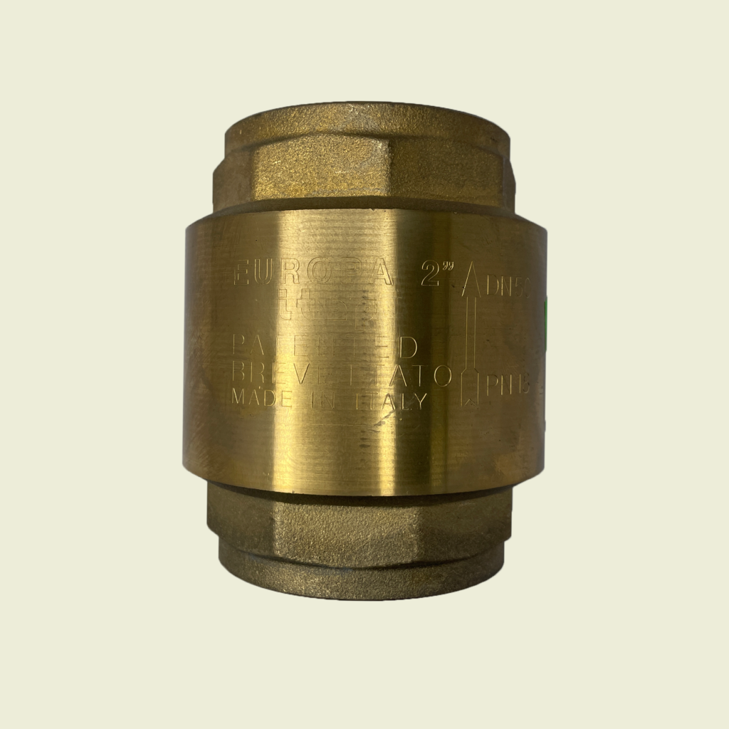 Europa Spring Check Valve 2″ • Samaroo's Materials & General LTD