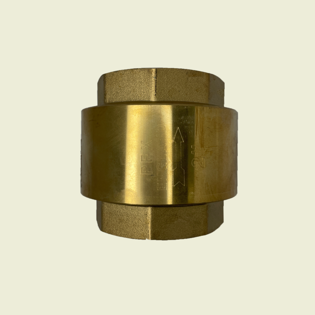 Pex Brass Spring Check Valve 2″ • Samaroo's Materials & General LTD