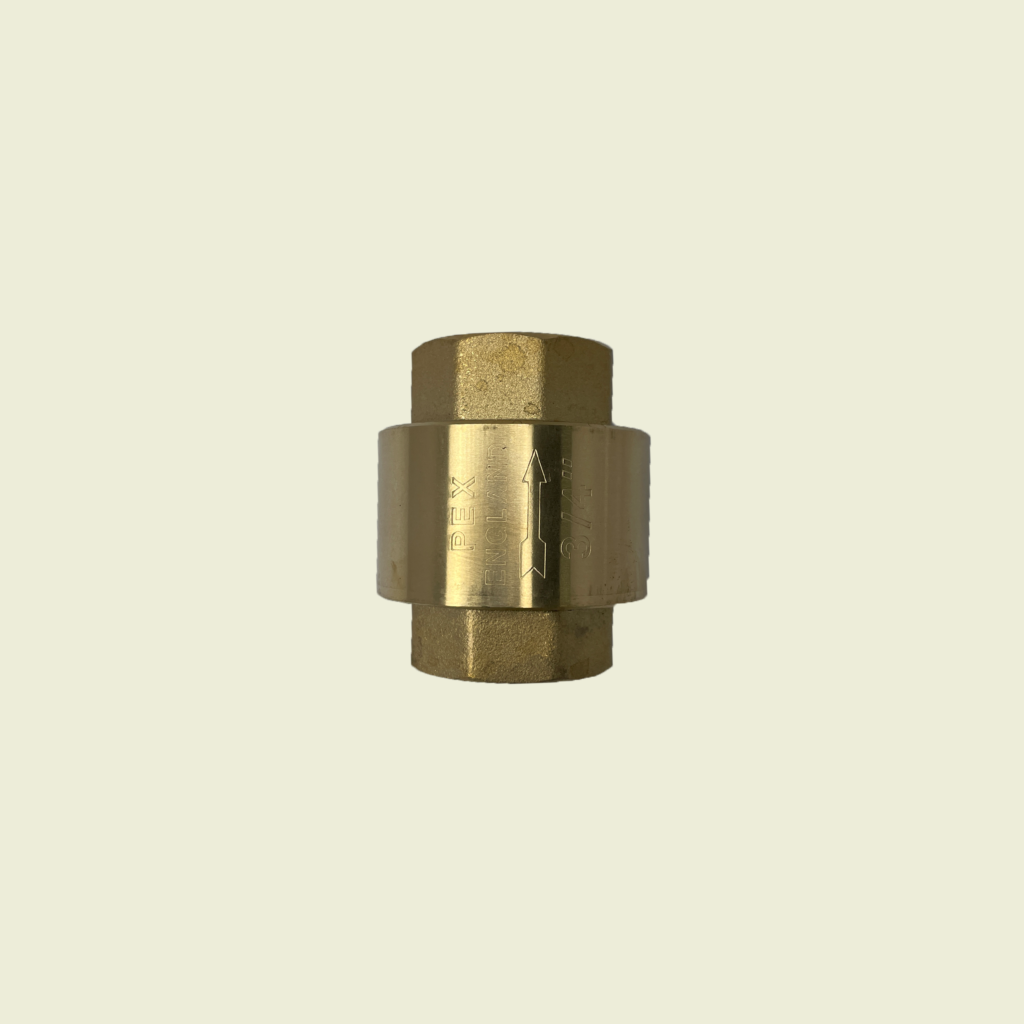 Pex Brass Spring Check Valve 3/4″ • Samaroo's Materials & General LTD