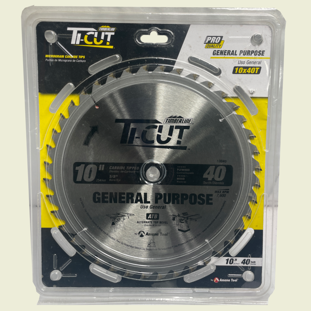 Ti-Cut 10″ Saw Blade 40T • Samaroo's Materials & General LTD