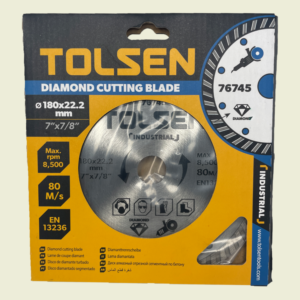 Tolsen 7″ Diamond Turbo Blade • Samaroo's Materials & General LTD