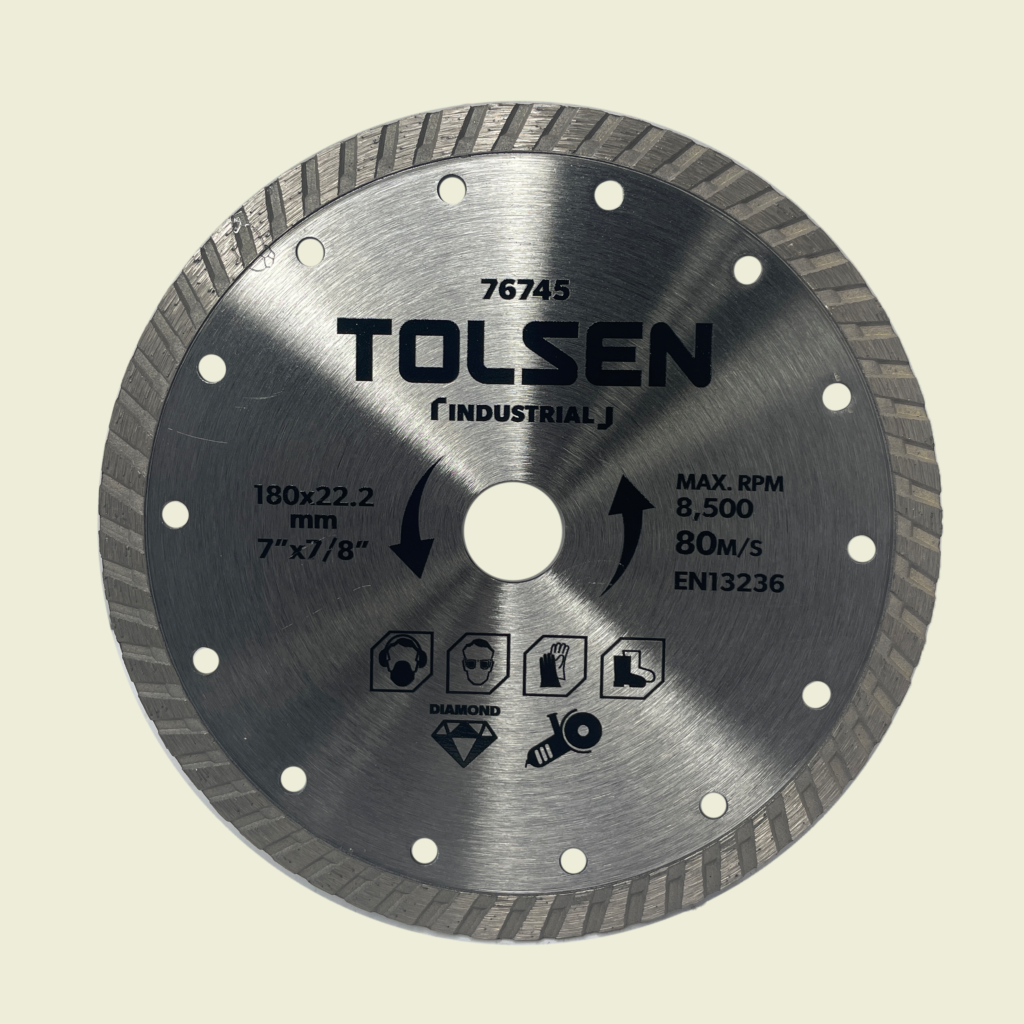 Tolsen 7″ Diamond Turbo Blade • Samaroo's Materials & General LTD