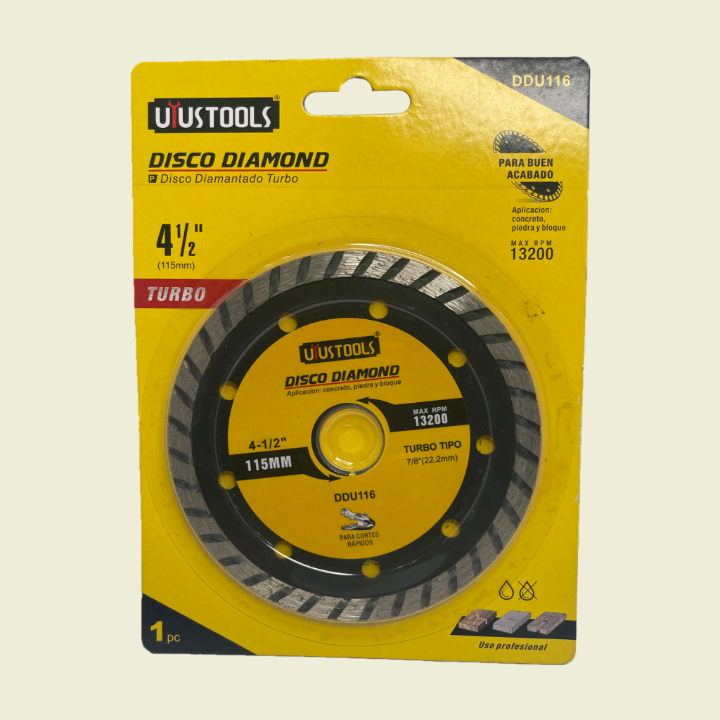 Uyustools 4½” Diamond Turbo Blade • Samaroo's Materials & General LTD