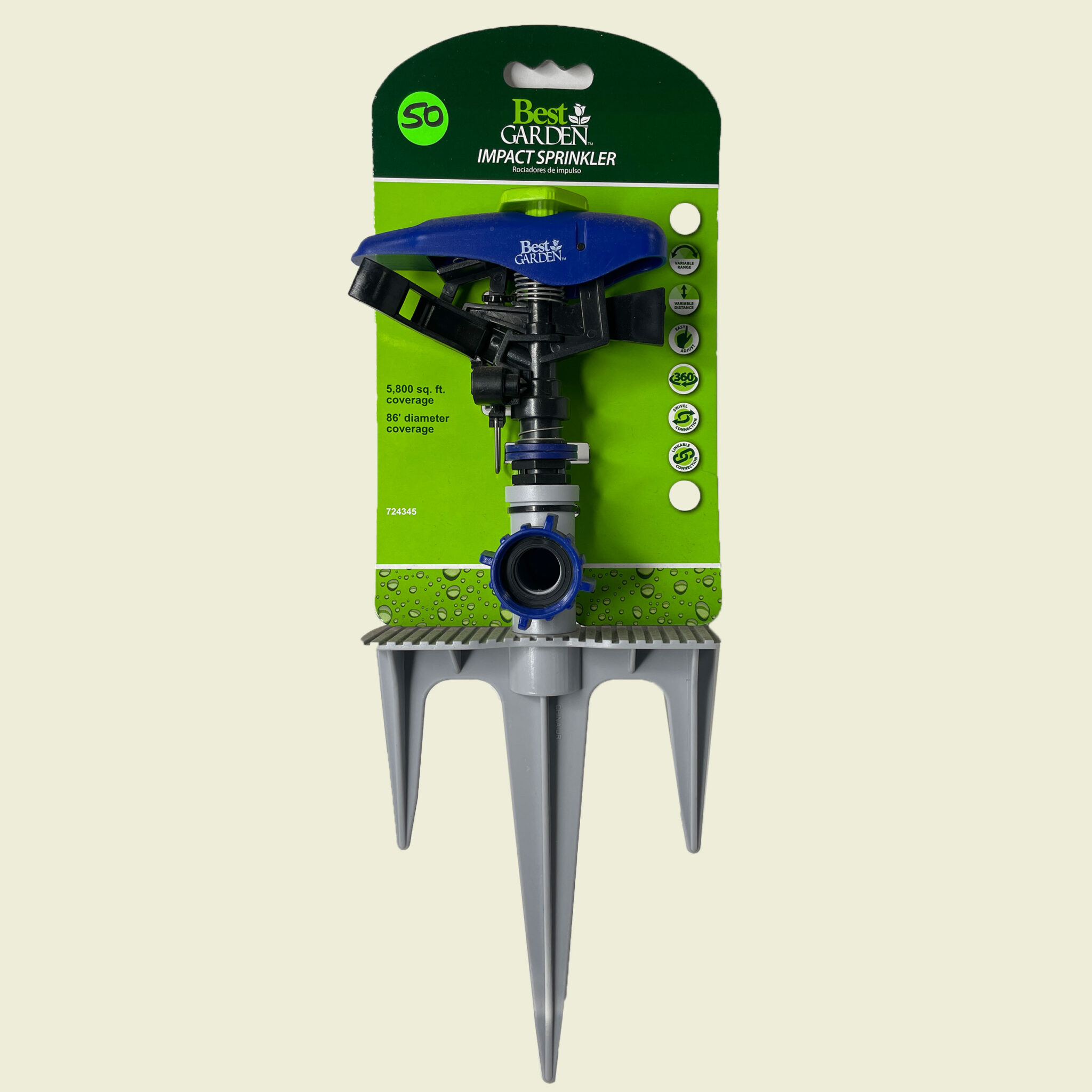 Best Garden Adjustable Impact Sprinkler • Samaroo's Materials & General LTD