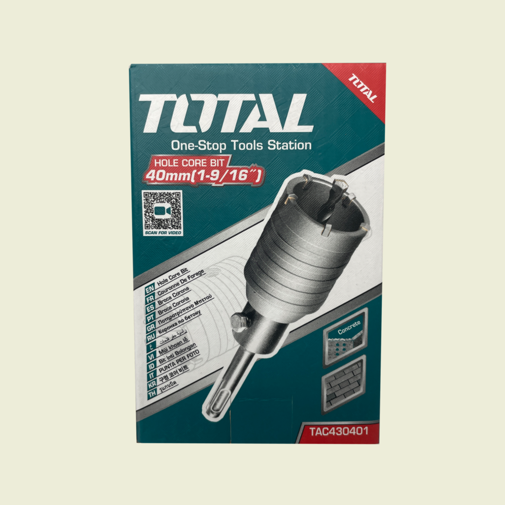 Total 40mm Masonry Hole Core Bit • Samaroo's Materials & General LTD