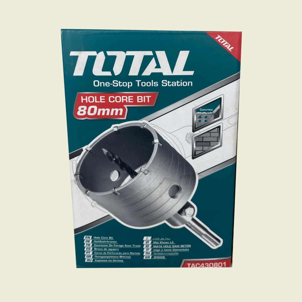 Total 80mm Masonry Hole Core Bit • Samaroo's Materials & General LTD