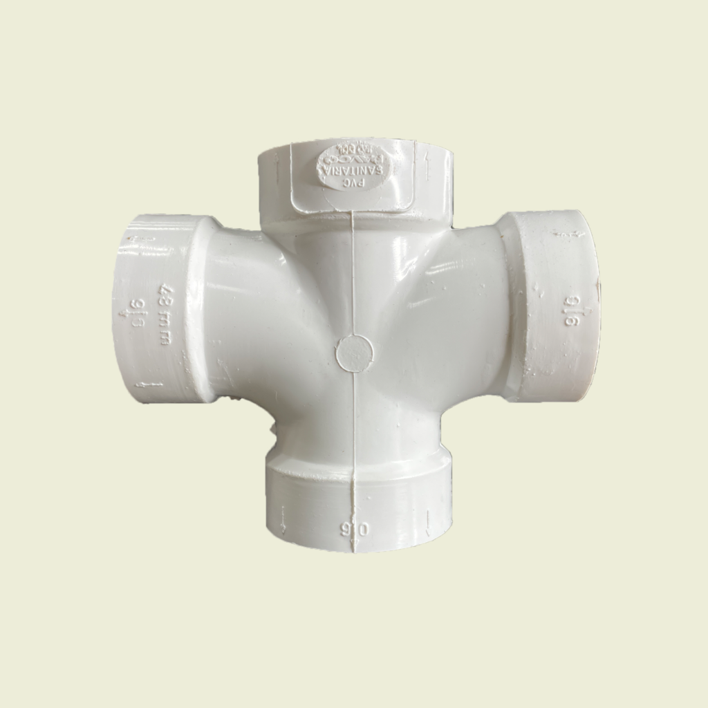 PVC Cross-Tee (½”, ¾”, 1″, 1½”, 2″) • Samaroo's Materials & General LTD