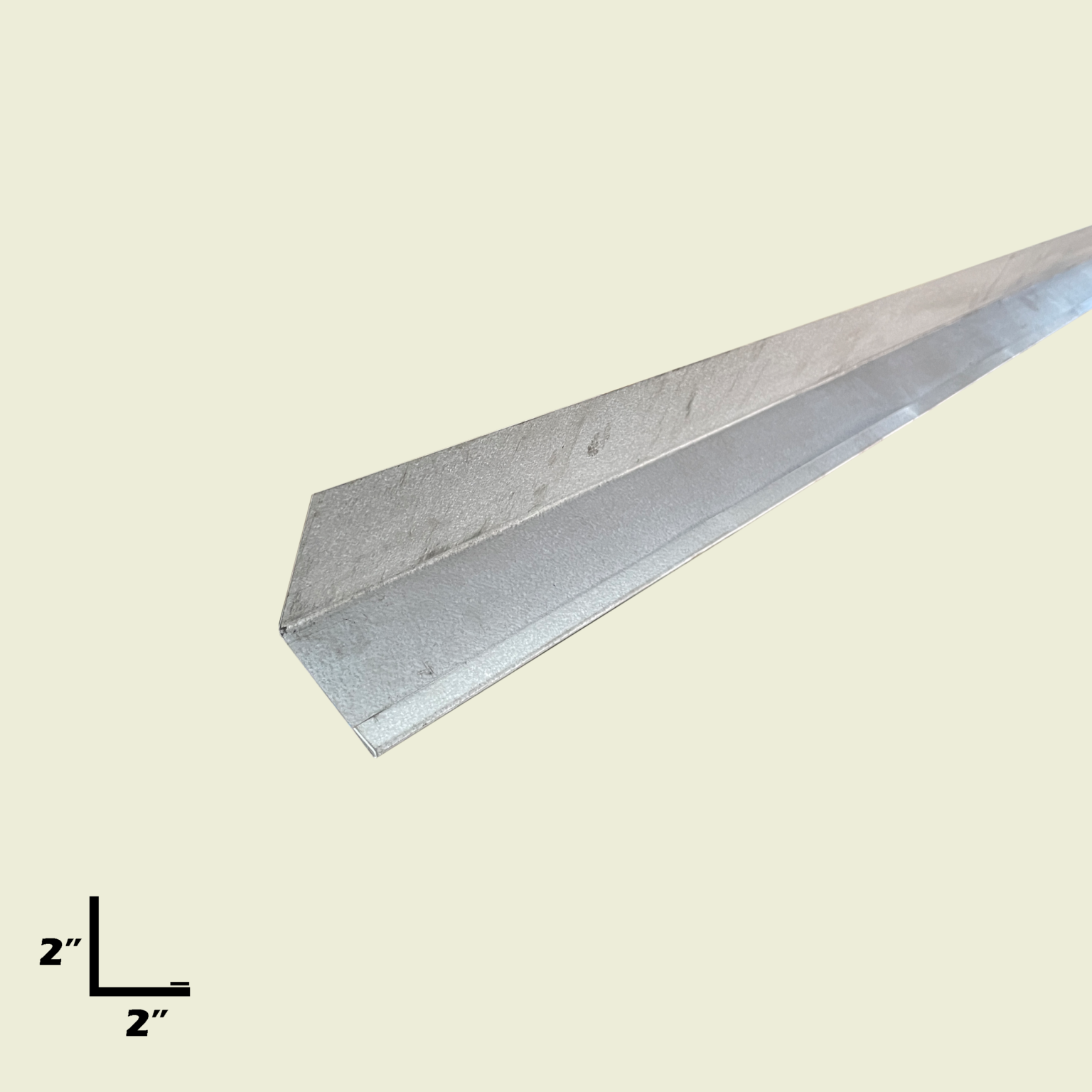 2″ x 2″ x 10′ Aluzinc Wall Angle 26g w/ Stiffener • Samaroo's Materials ...