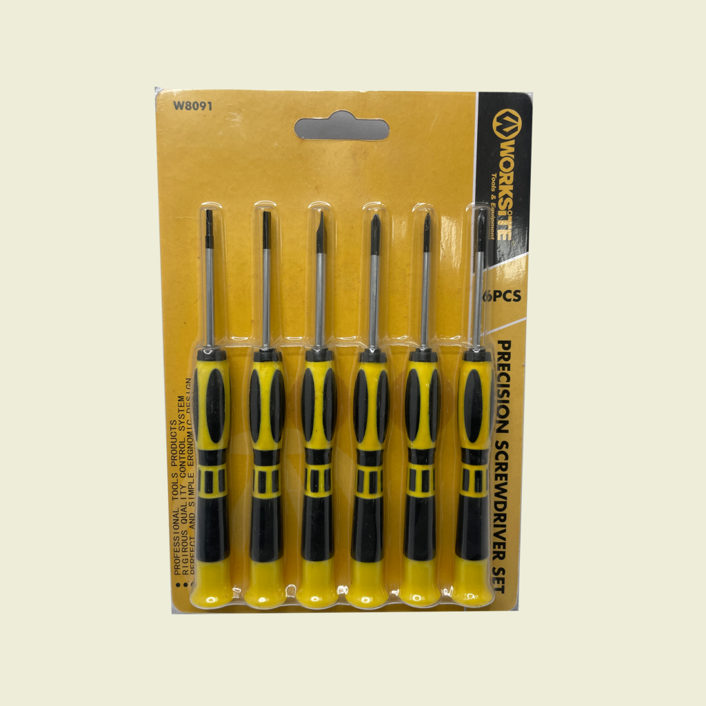 Worksite 6pcs Precision Screwdriver Set • Samaroo's Materials & General LTD