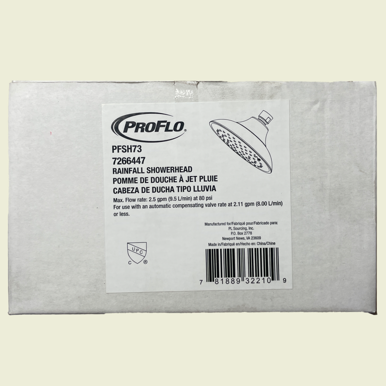 ProFlo Chrome 6″ Rainfall Round Shower Head • Samaroo's Materials ...