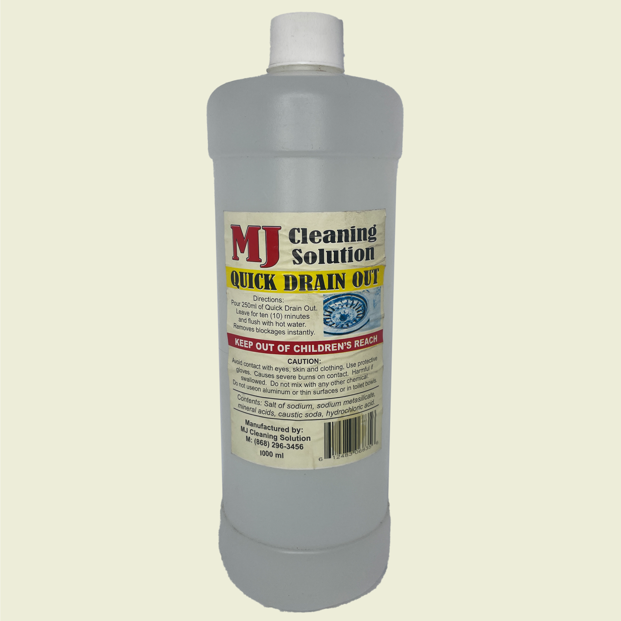 MJ Quick Drain Out 1L • Samaroo's Materials & General LTD