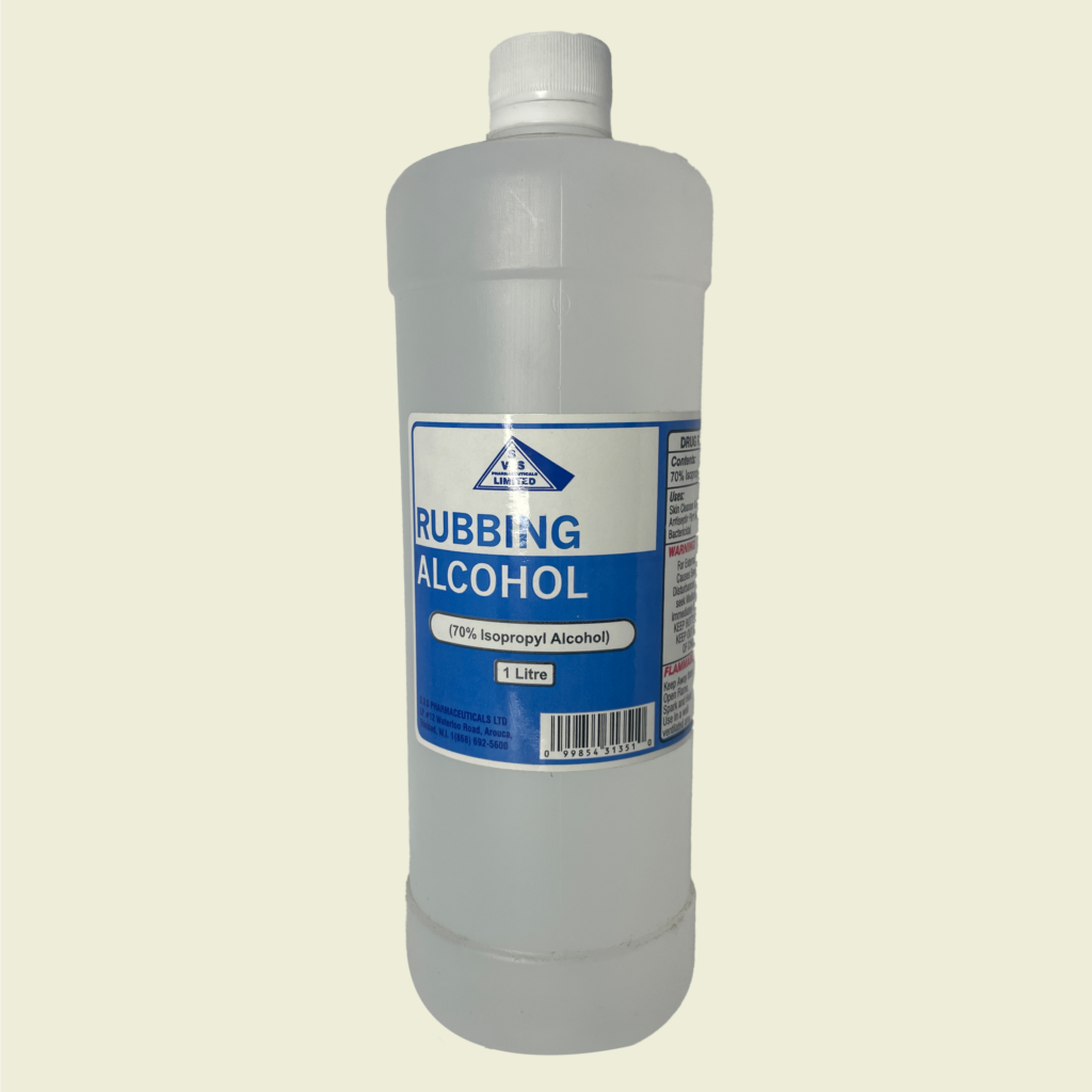 S.V.S Alcohol Rubbing Alcohol 1L • Samaroo's Materials & General LTD