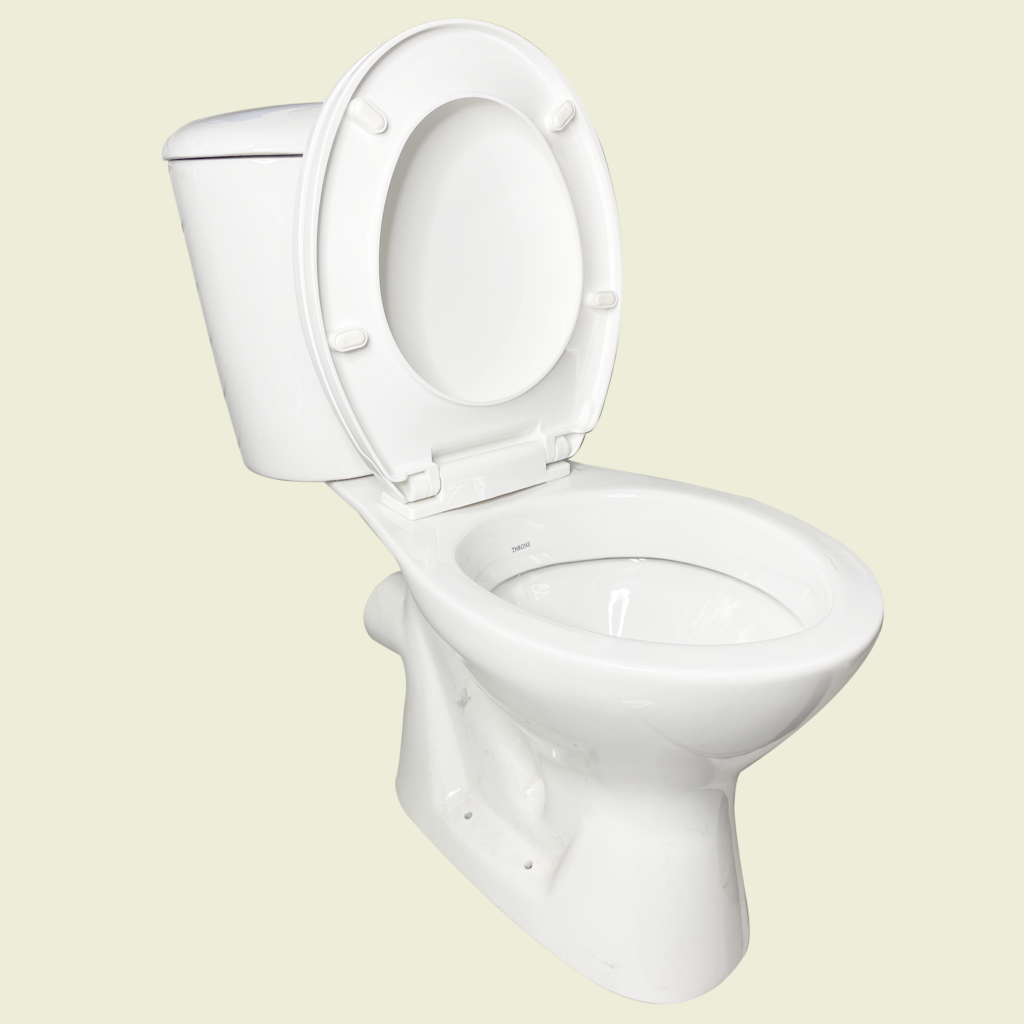 Throne P-Trap Top Flush Close Coupled Toilet Set • Samaroo's Materials ...