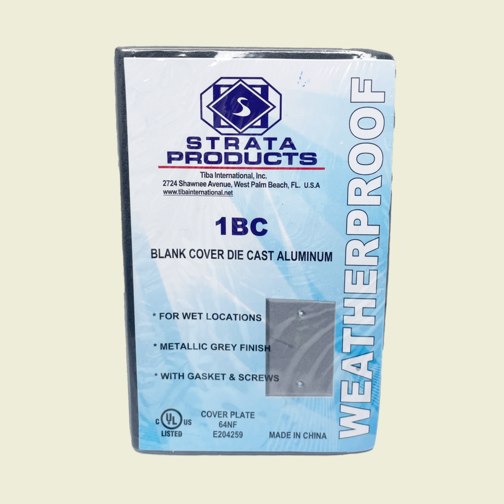 Starta 2″ x 4″ Blank Weatherproof Cover • Samaroo's Materials & General LTD