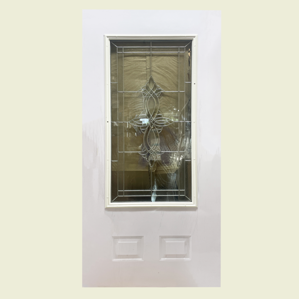 36″ x 80″ Square Glass Steel Panel Door • Samaroo's Materials & General LTD