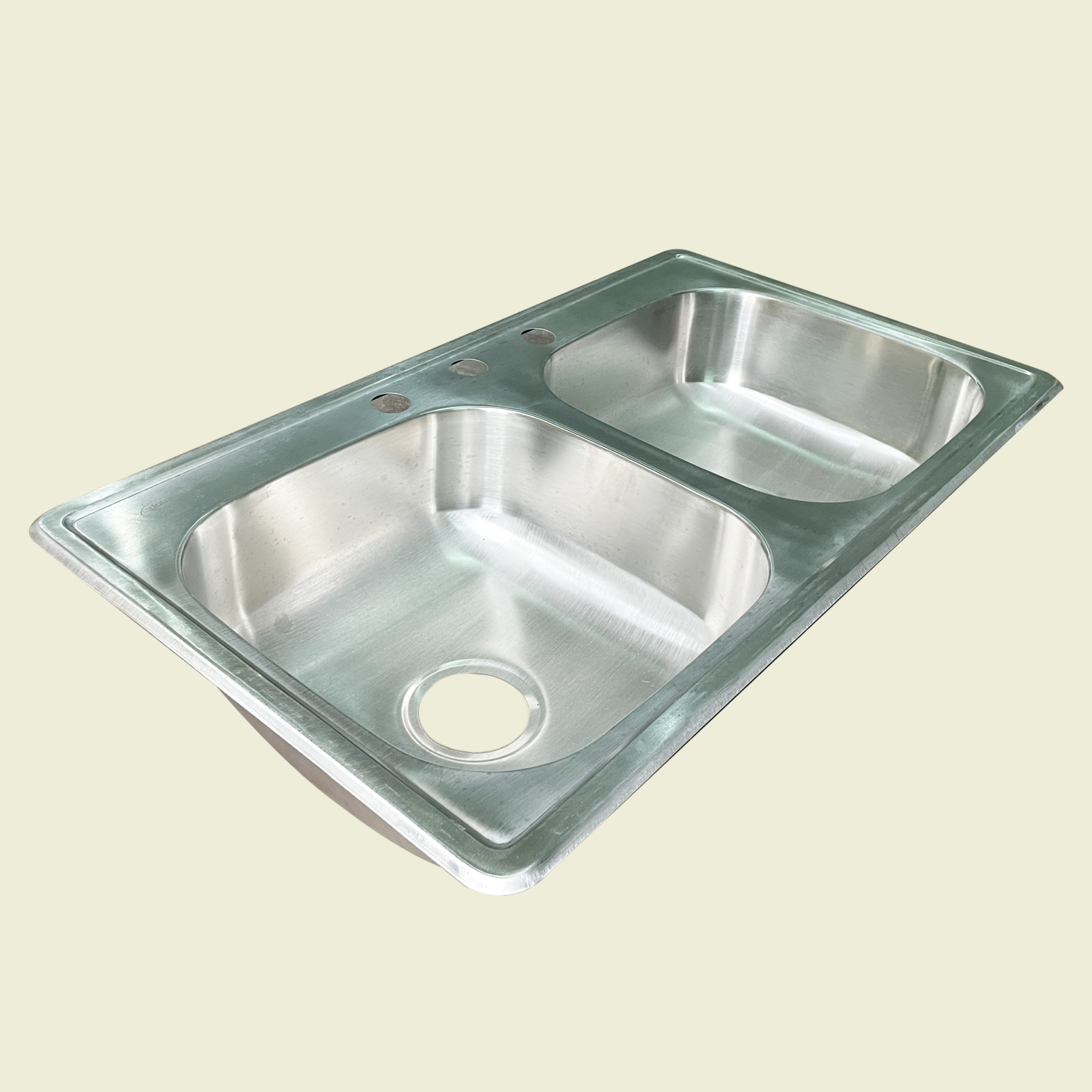 Double Basin Stainless Steel Kitchen Sink • Samaroo's Materials ...