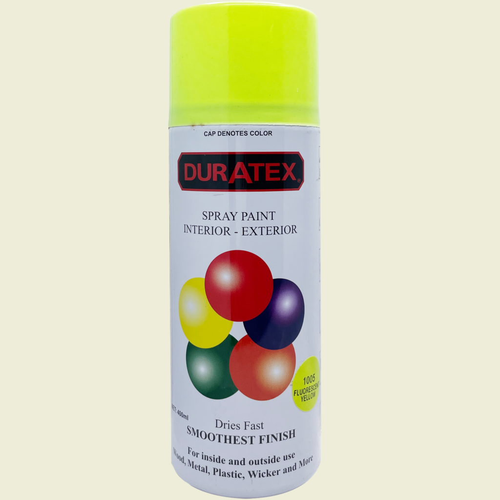 Duratex Fluorescent Yellow Spray Paint • Samaroo's Materials & General LTD