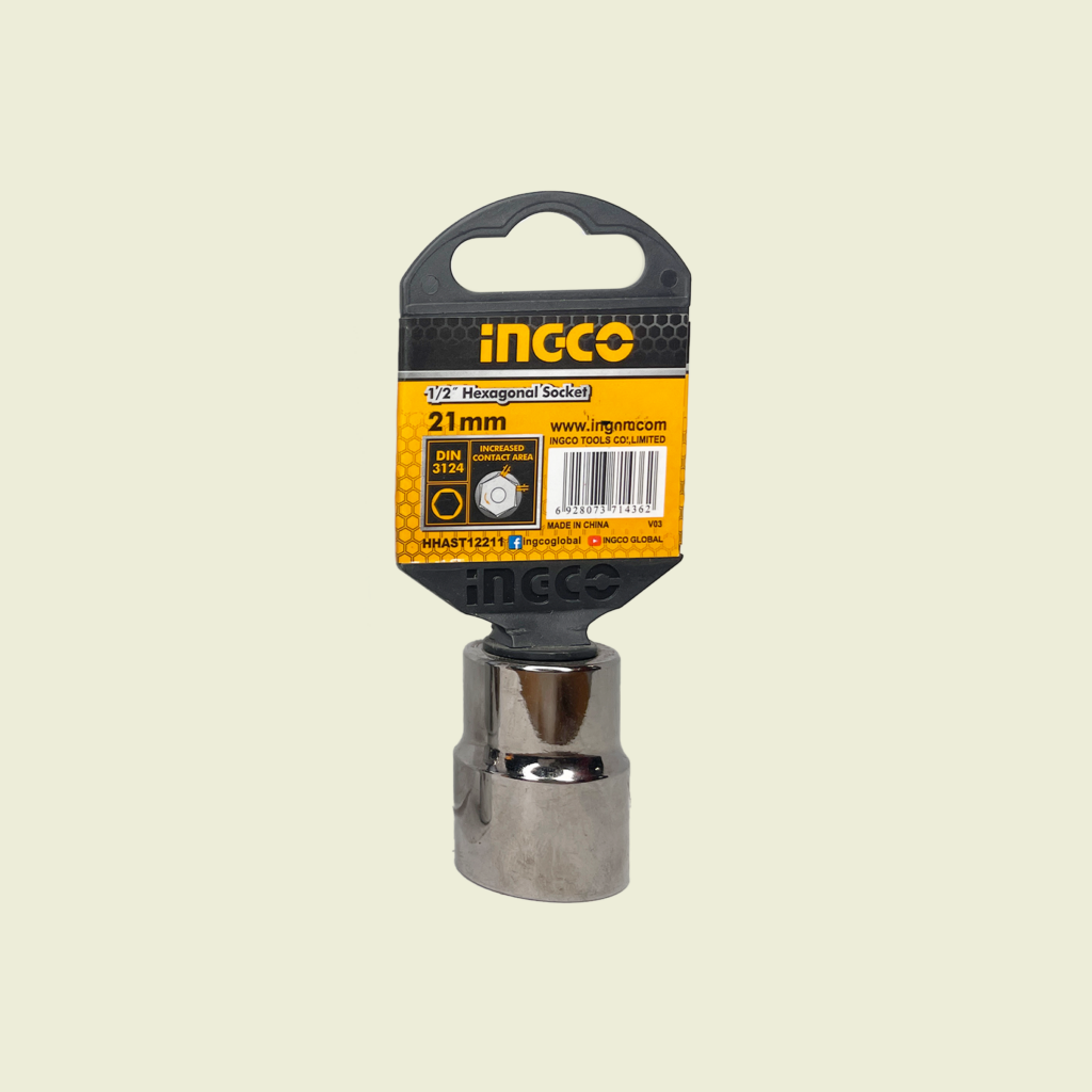 Ingco ½” x 21mm Socket • Samaroo's Materials & General LTD