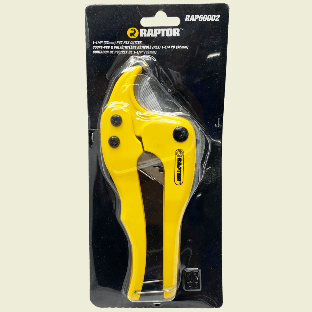 Raptor 1¼” PVC Pipe Cutter • Samaroo's Materials & General LTD